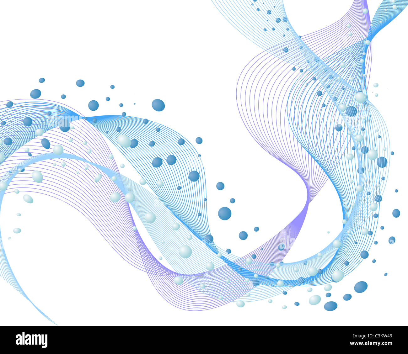 Abstract water vector background with bubbles of air Stock Photo - Alamy