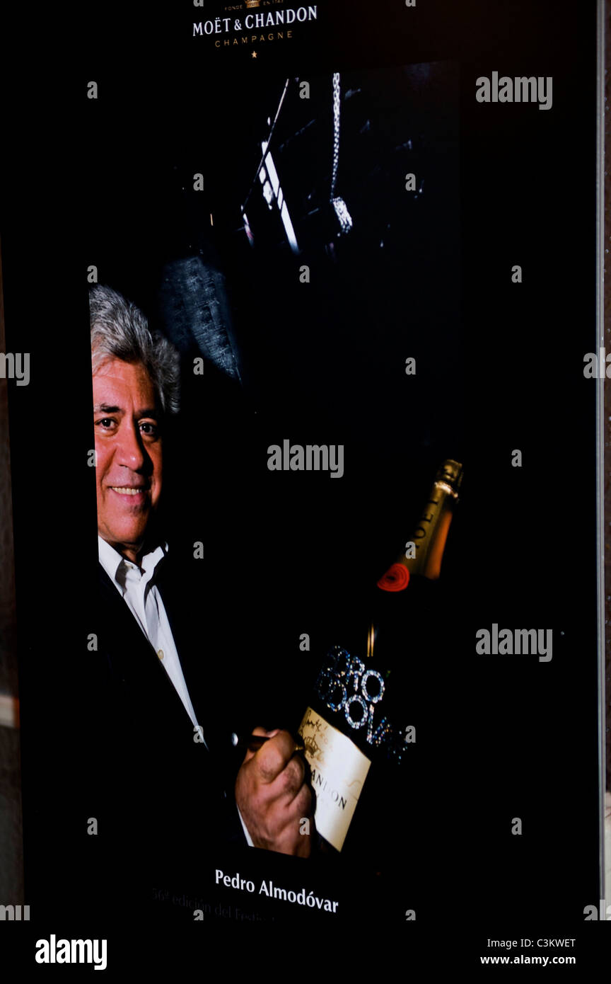 Pedro ALmodovar (poster art) Press conference to announce Moet ...