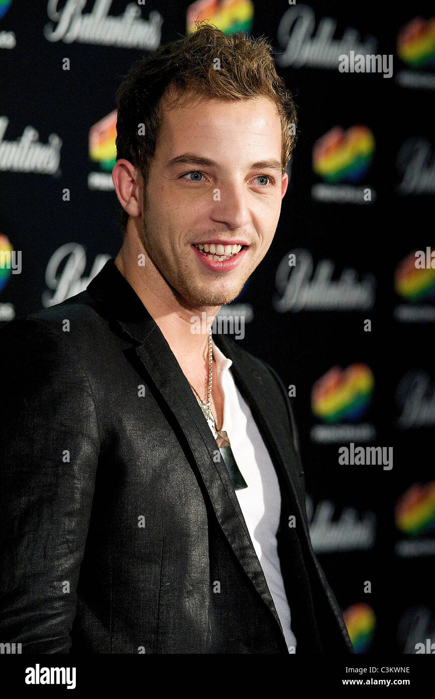 James Morrison '40 Principales' 2009 Awards ceremony at the Palacio de ...