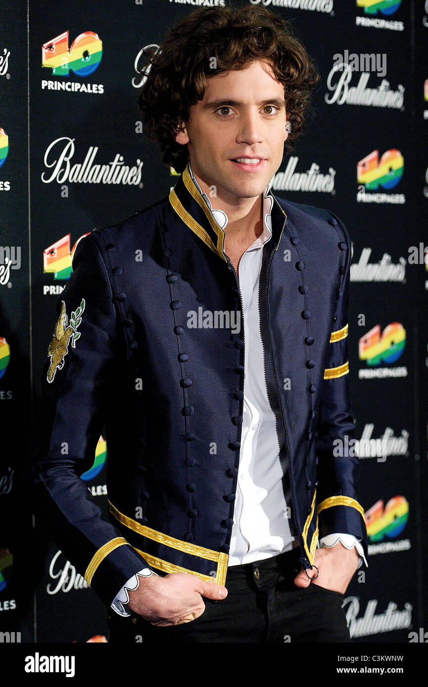 Mika '40 Principales' 2009 Awards ceremony at the Palacio de los ...