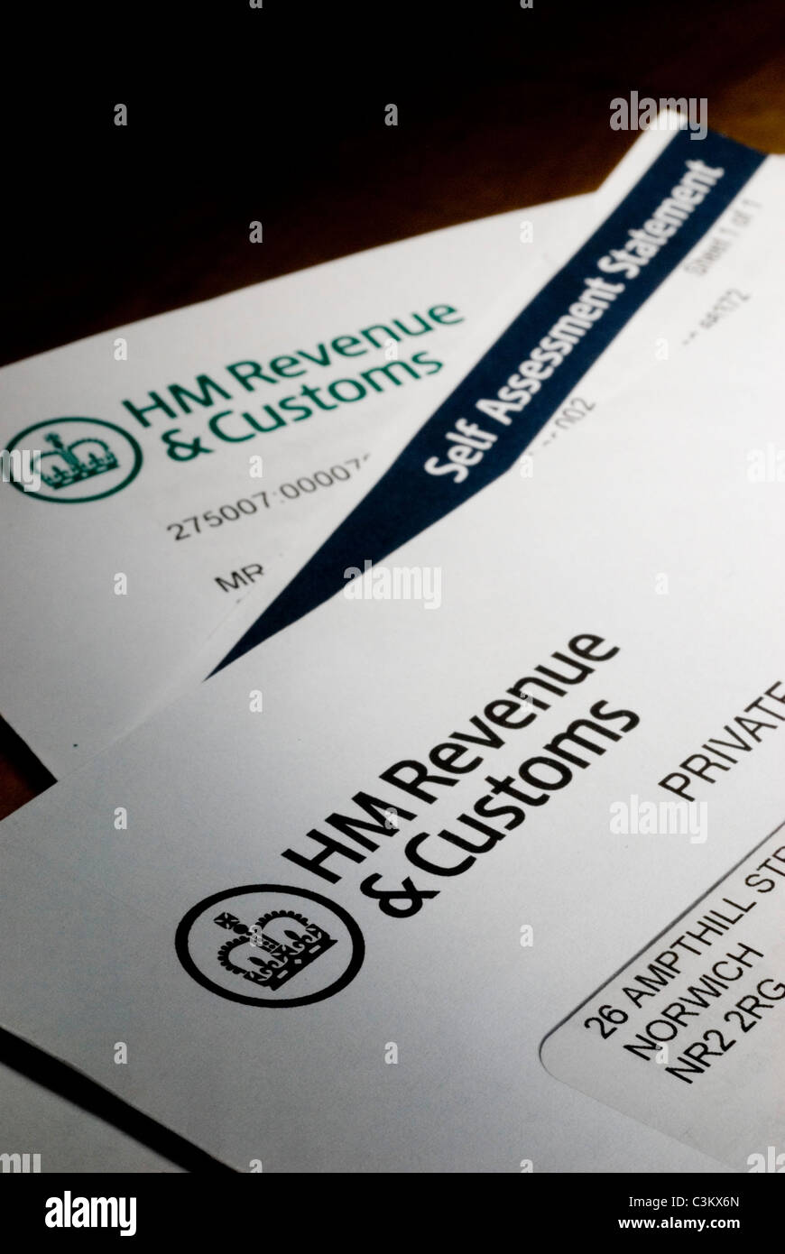 HMRC Customs Excise letter. Nothing to pay Stock Photo - Alamy