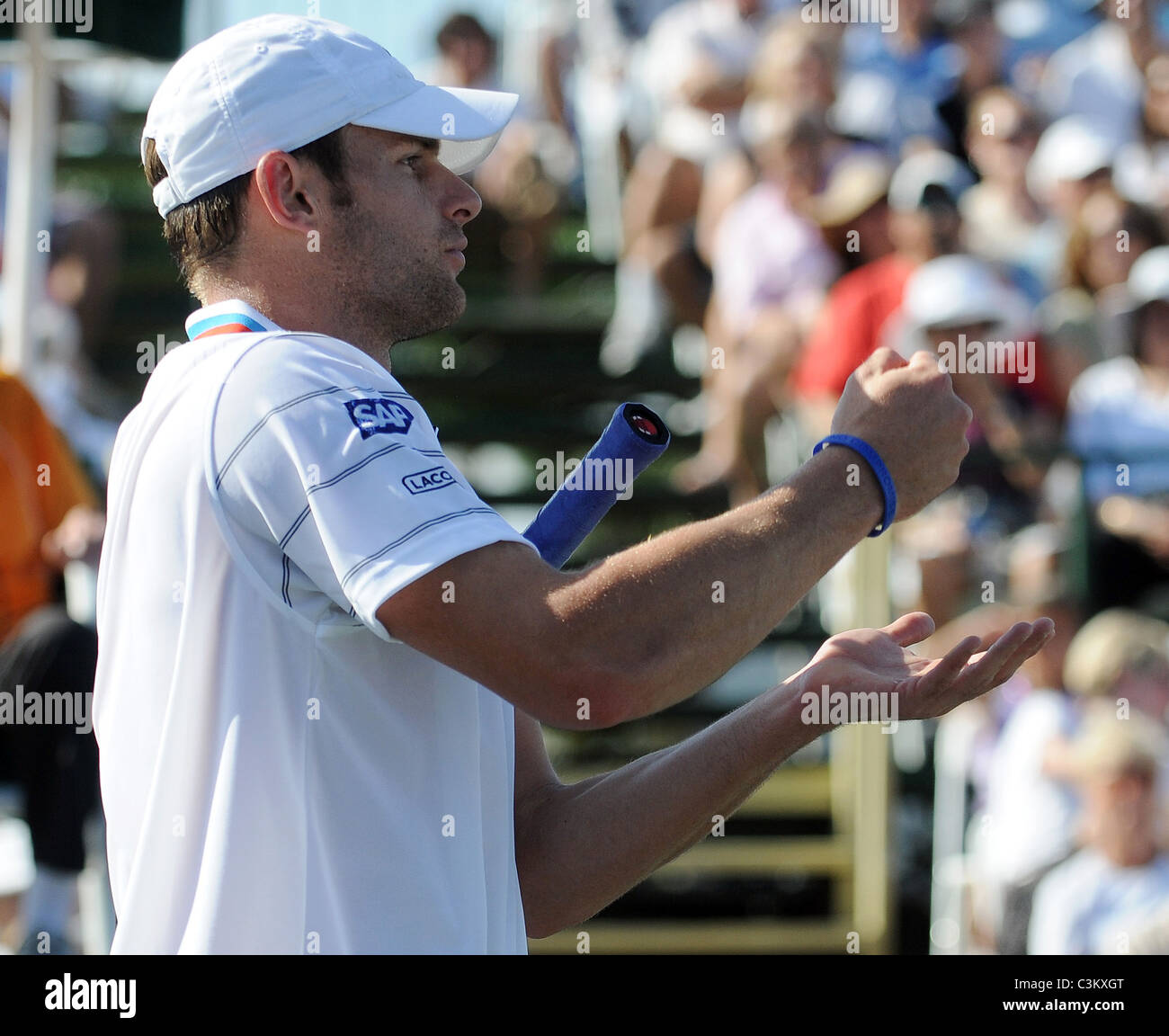 Tennis player Andy Roddick competes in his 'Roddick Foundation' 9th ...