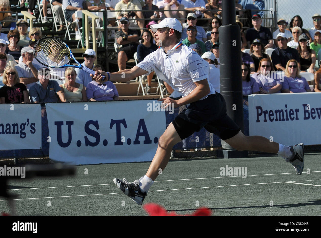 Tennis player Andy Roddick competes in his 'Roddick Foundation' 9th ...