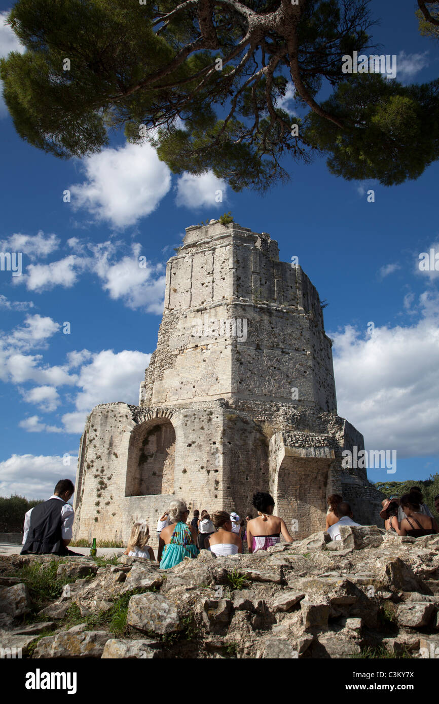 The Tour Magne at Nîmes Stock Photo - Alamy