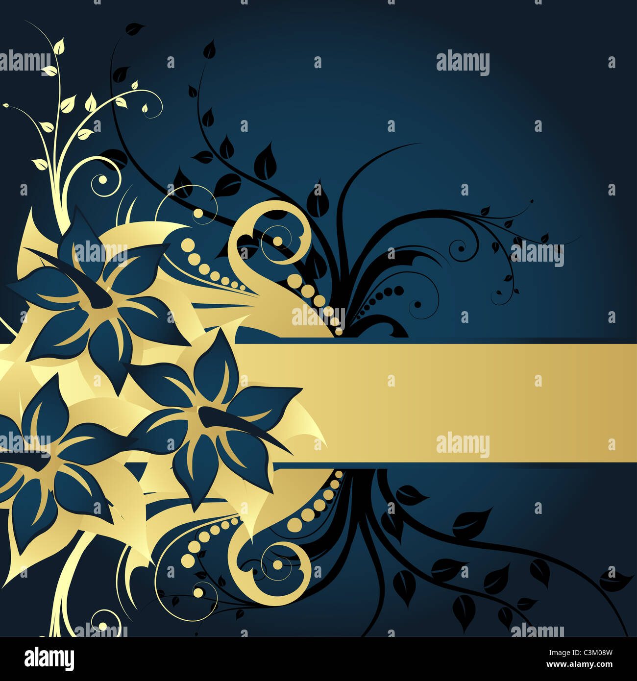 Floral background for design use. Vector illustration Stock Photo - Alamy