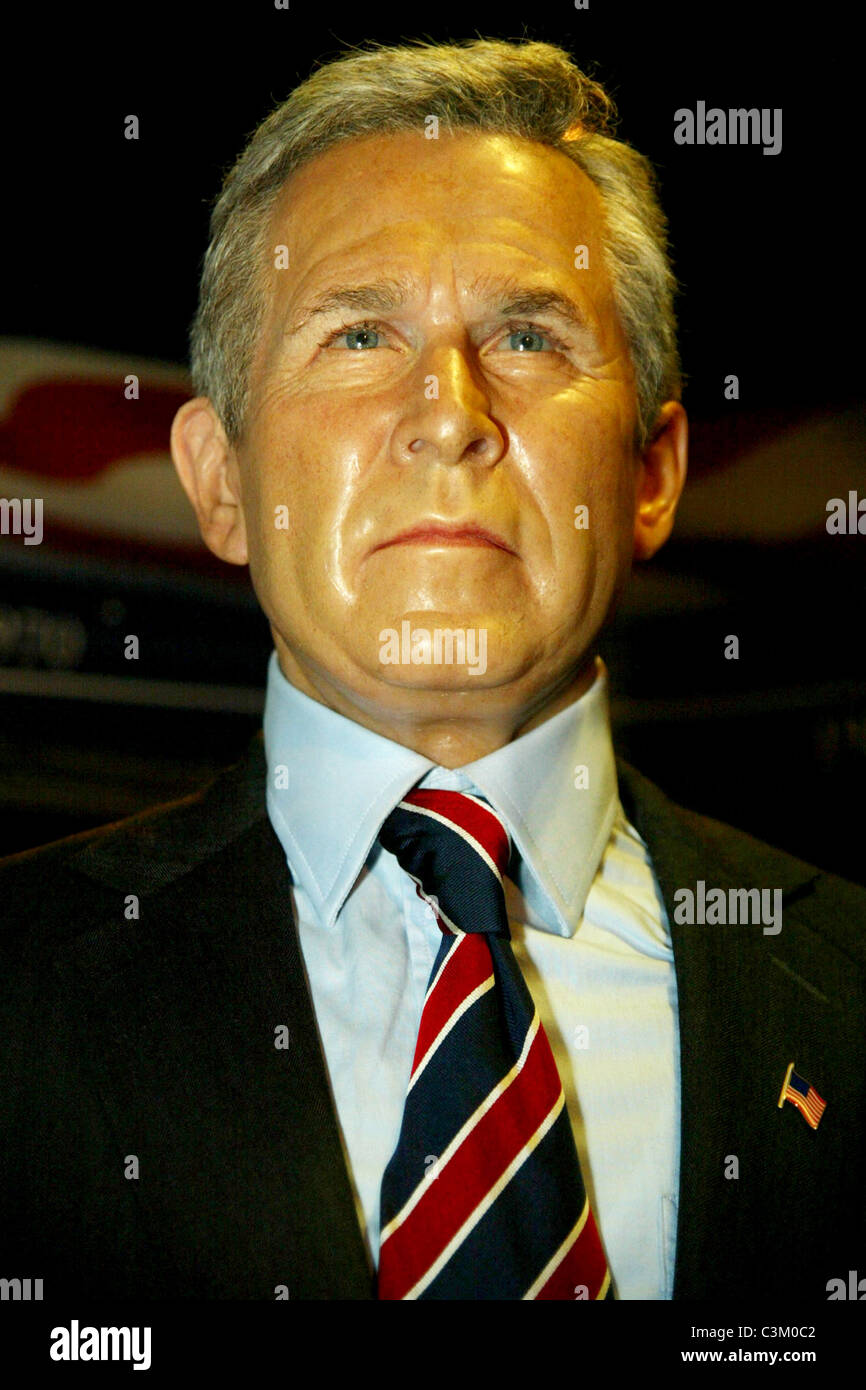 George Bush wax figure on display at Madame Tussauds Washington DC, USA ...