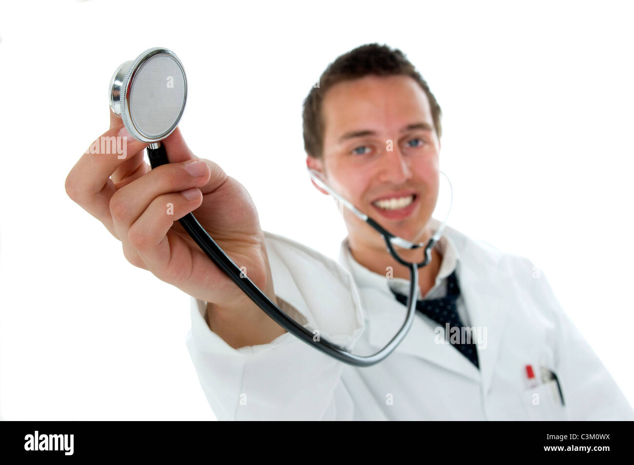 Young doctor with stethoscope Stock Photo - Alamy