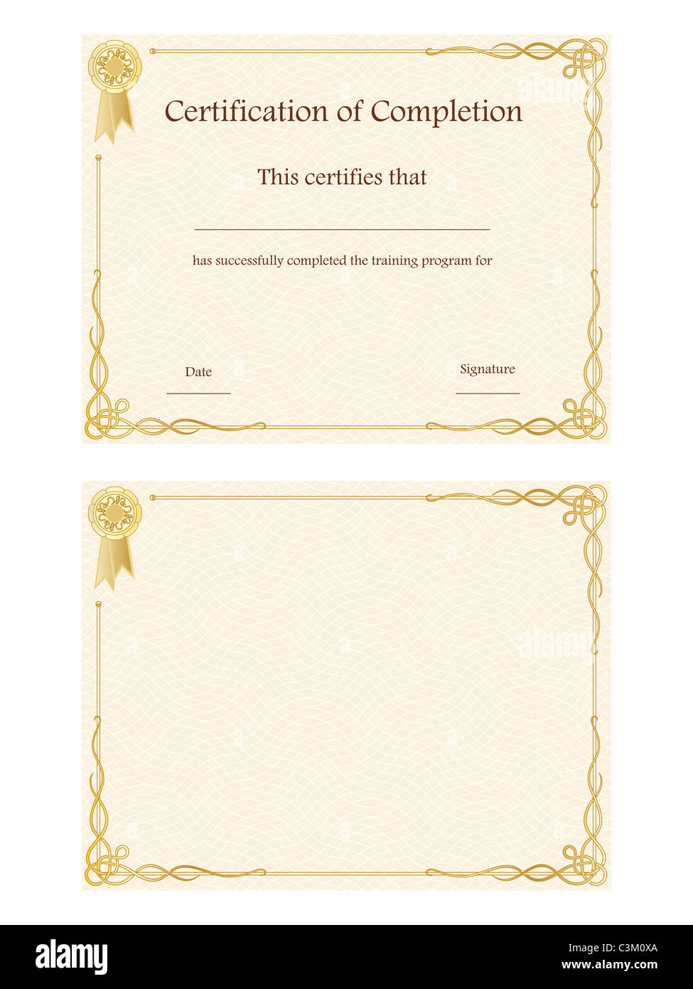 Certificate plaque hi-res stock photography and images - Alamy