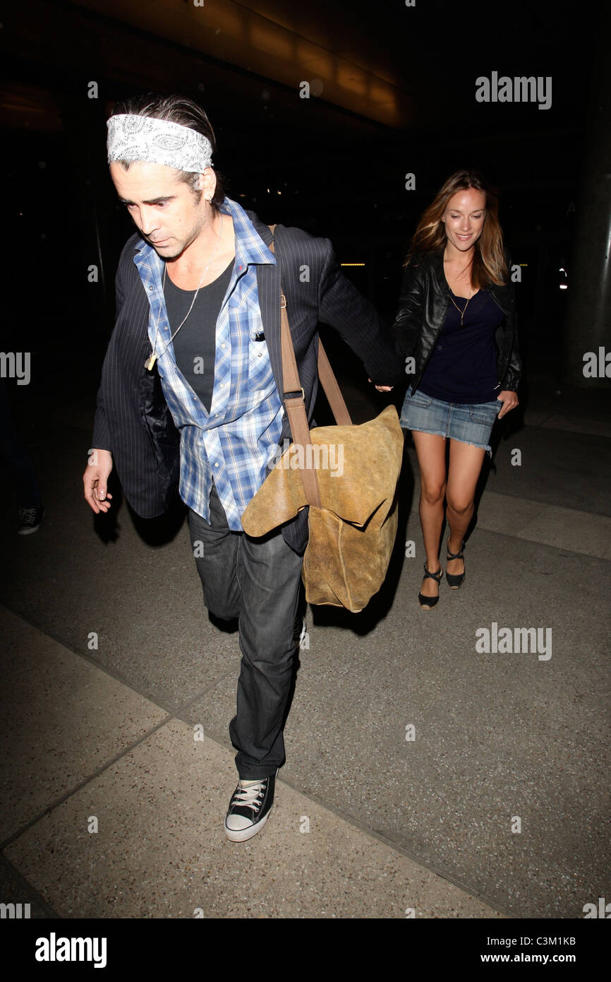 Colin farrell girlfriend alicja bachleda hi-res stock photography and ...