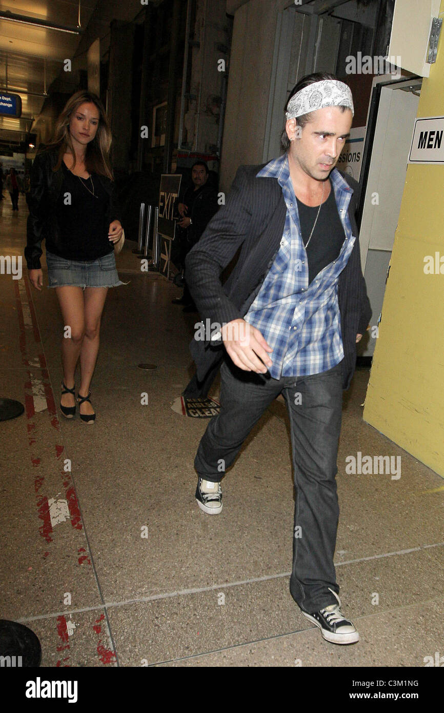 Colin farrell girlfriend alicja bachleda hi-res stock photography and ...