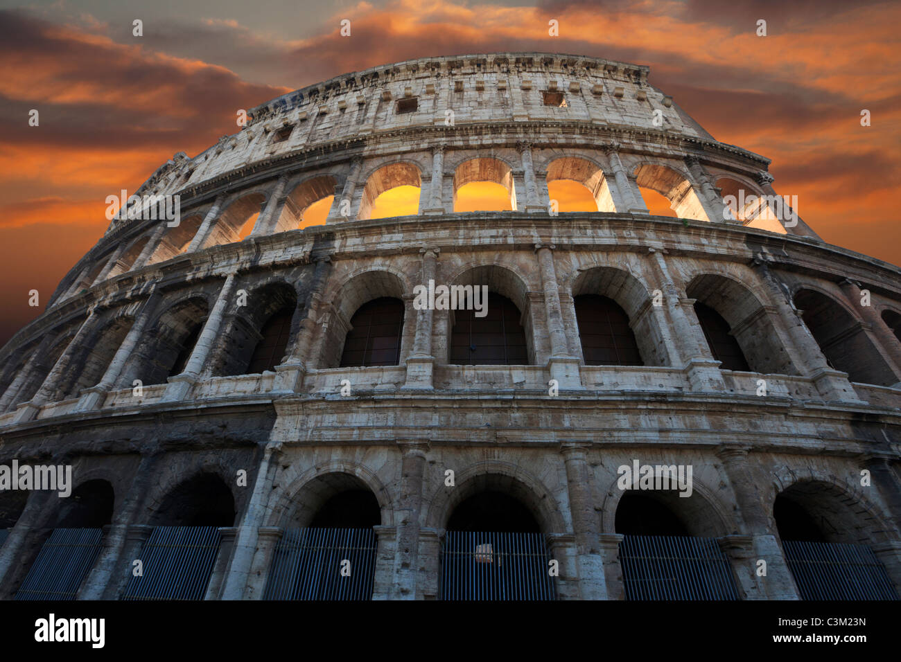 Colosseum at sunset hi-res stock photography and images - Alamy