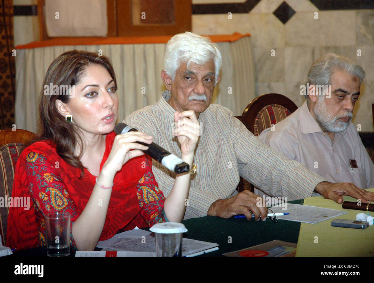 Sharmila farooqi addresses seminar hi-res stock photography and images ...
