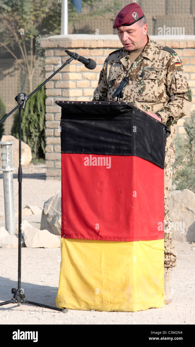 grube, chief commandander of the german army in Kunduz, afghanistan ...