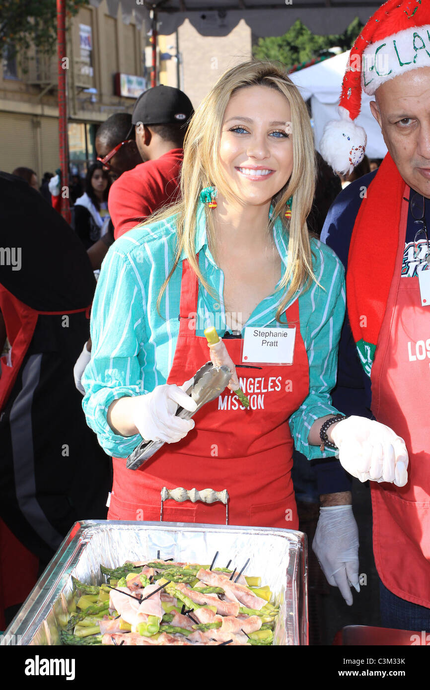 Stephanie Pratt Christmas Eve at the Los Angeles Mission. Los Angeles ...