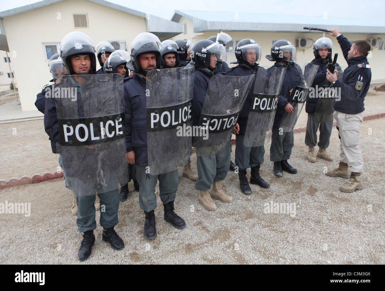Police training centre in Kunduz by German army Stock Photo - Alamy