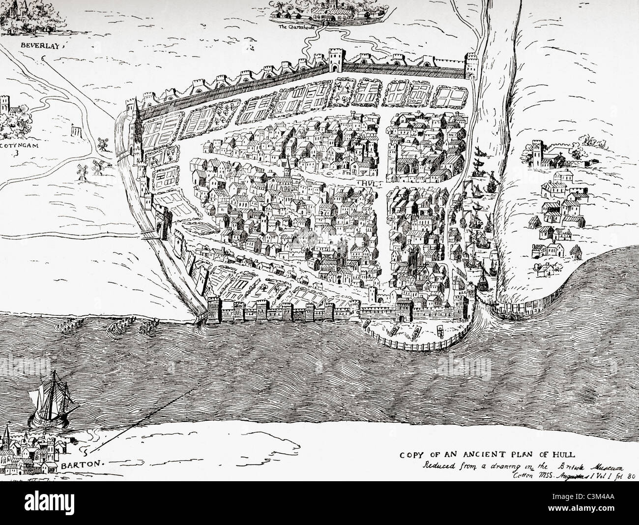 Map of kingston upon hull hi-res stock photography and images - Alamy