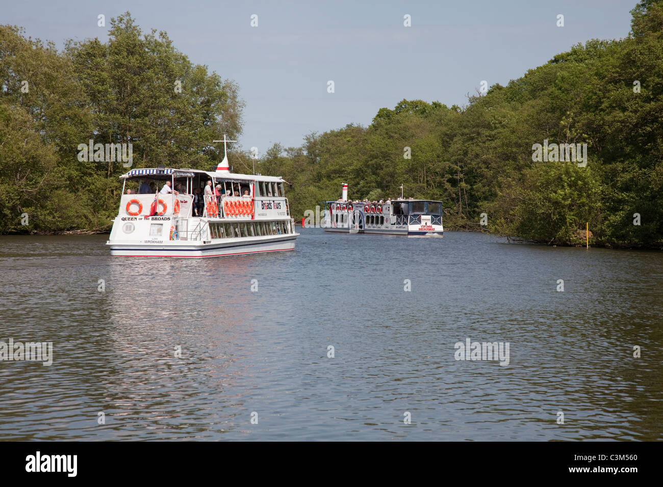Salhouse Broad Norfolk Broads River Bure Stock Photo - Alamy