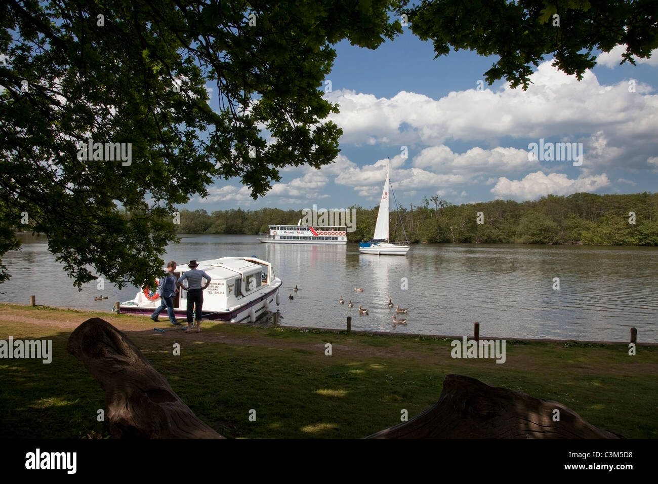 Salhouse Broad Norfolk Broads River Bure Stock Photo - Alamy