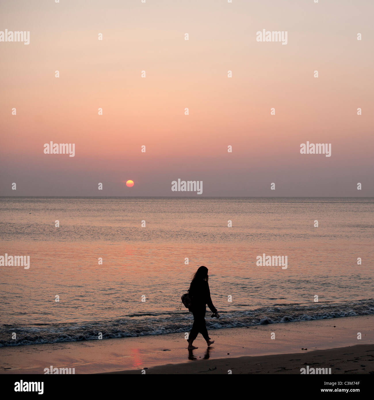 Walking at the sunset hi-res stock photography and images - Alamy