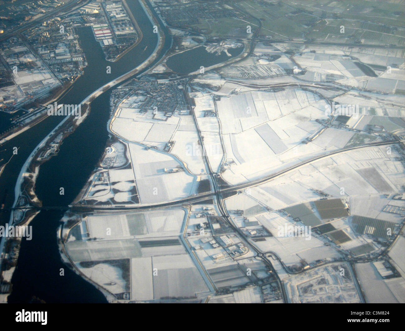 aerial view of The Netherlands Stock Photo - Alamy