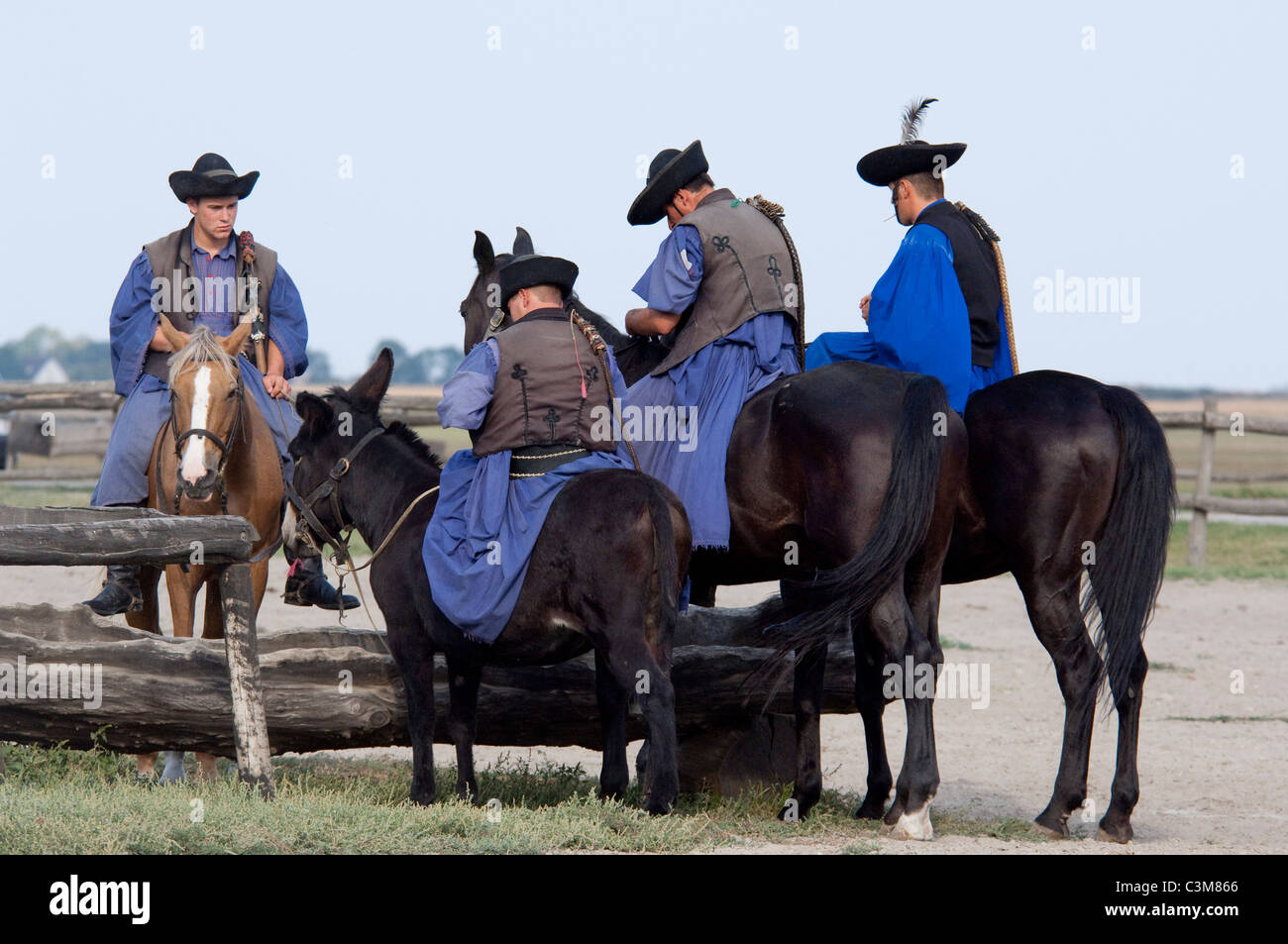 Hungary, Kalocsa. Traditional Hungarian ranch & cowboy show at ...