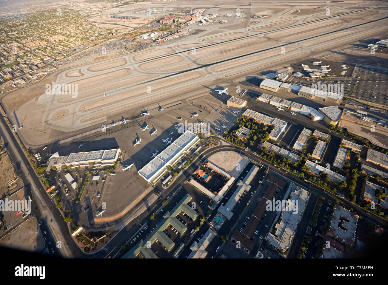 Aerial view of Las Vegas airport Nevada USA Stock Photo - Alamy