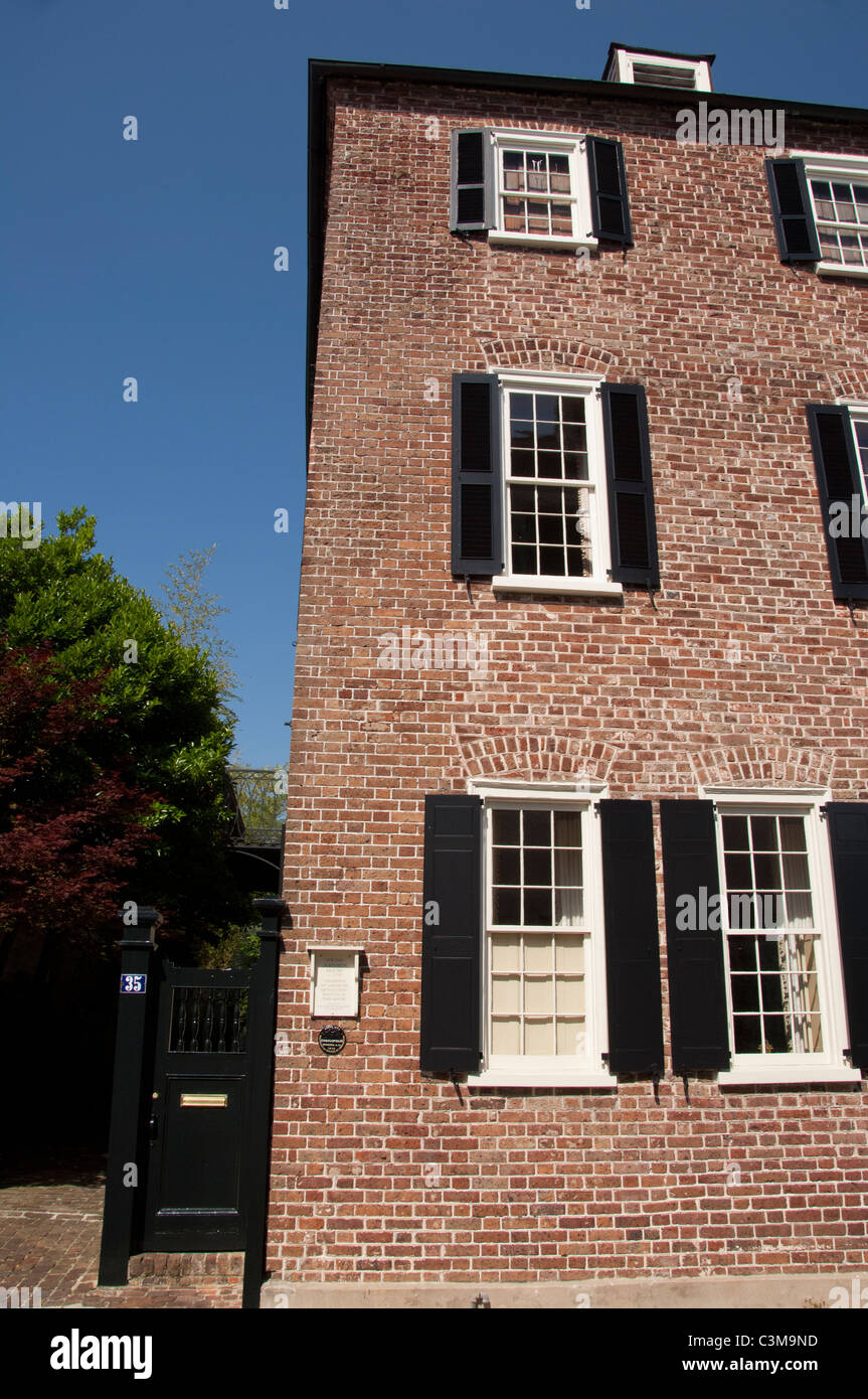 South Carolina, Charleston. Historic Young-Johnson House, circa 1770 ...