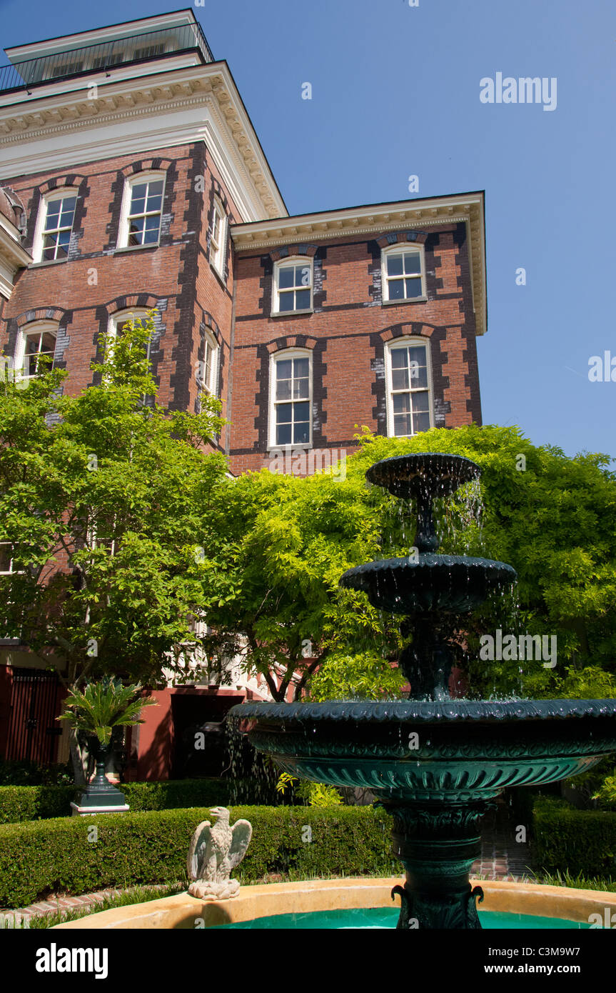 South Carolina, Charleston. Historic Calhoun Mansion at 16 Meeting ...