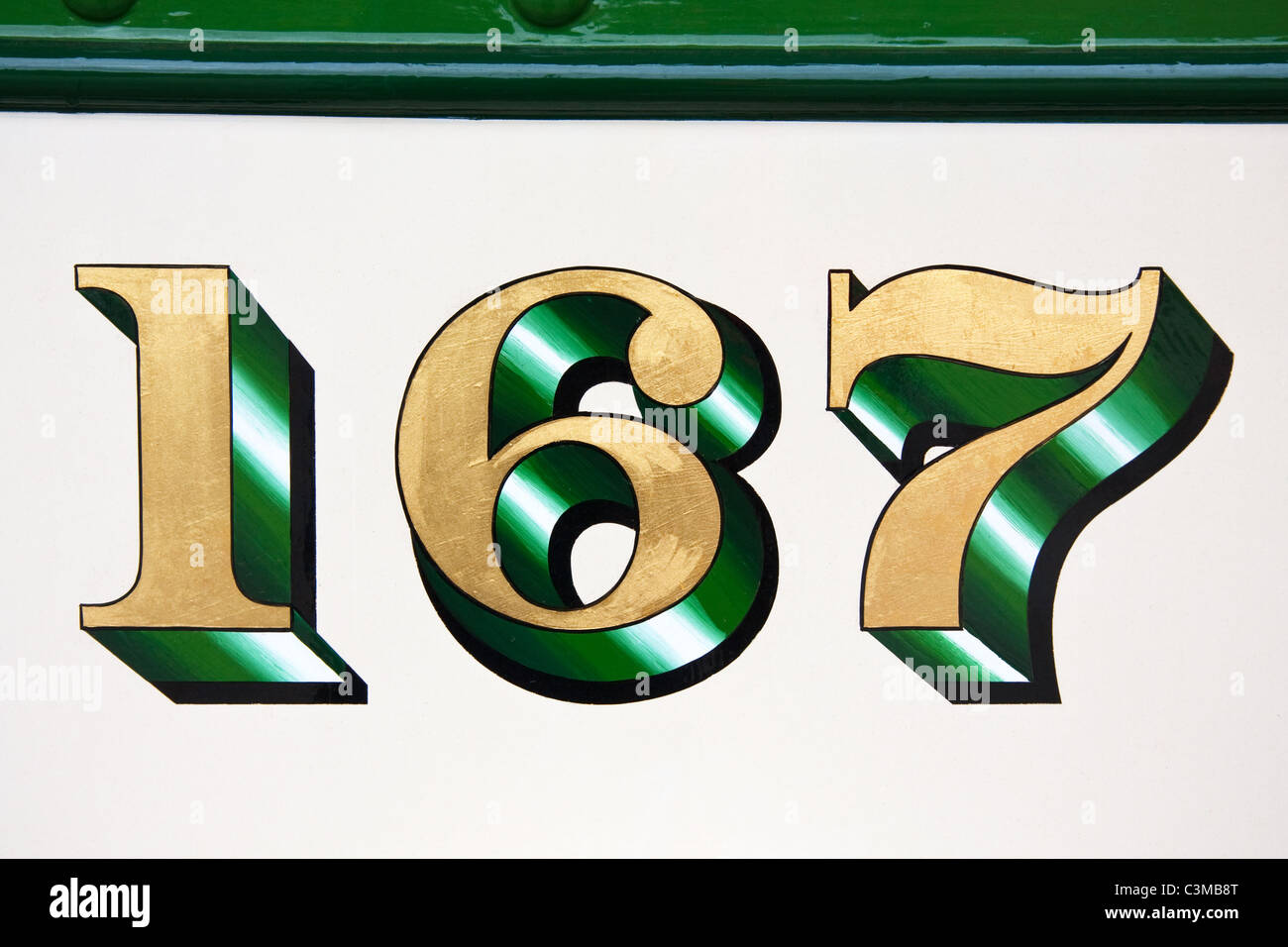 Number 167 on front of old tram Stock Photo - Alamy