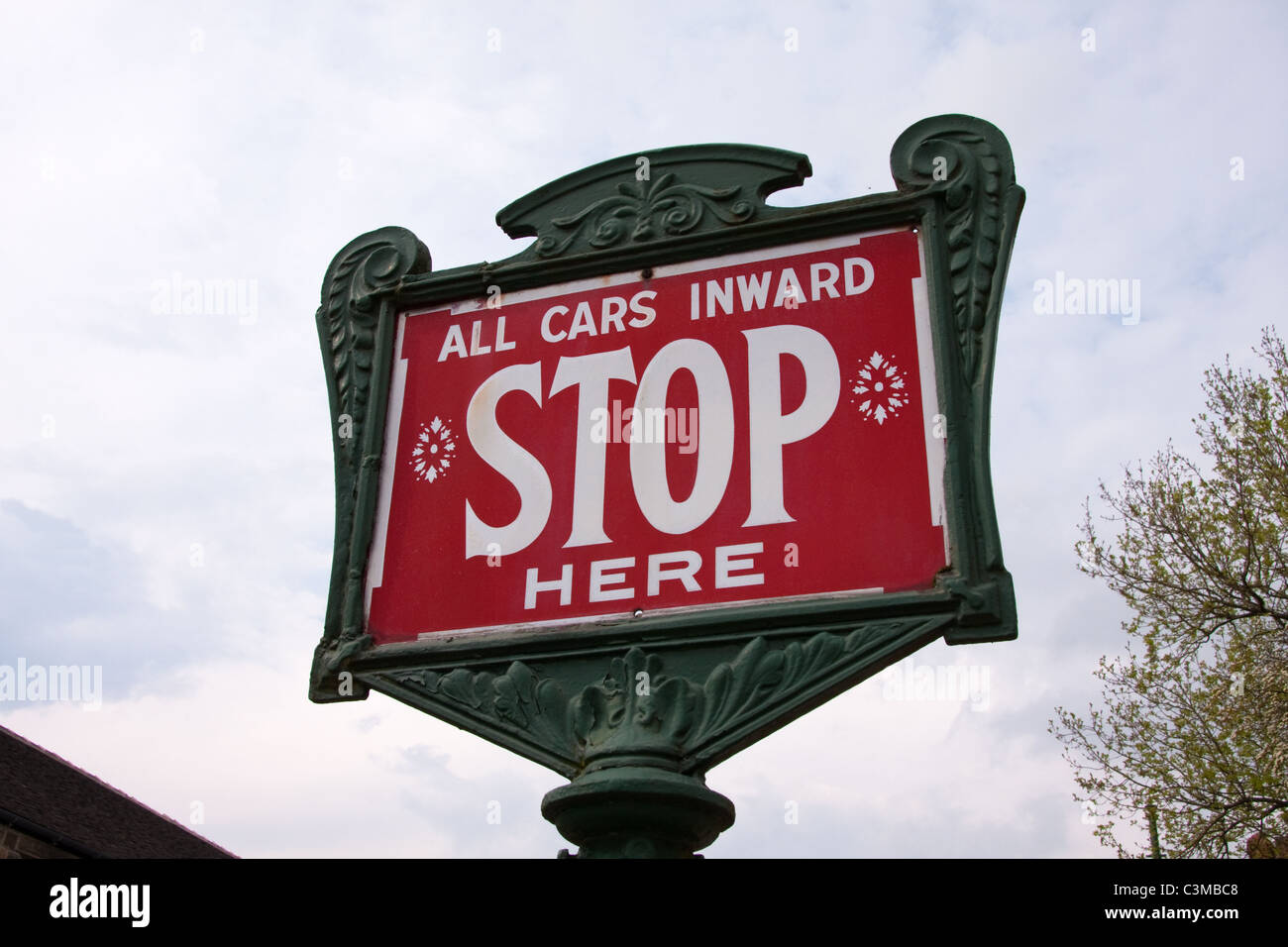 Old tram stop sign hi-res stock photography and images - Alamy