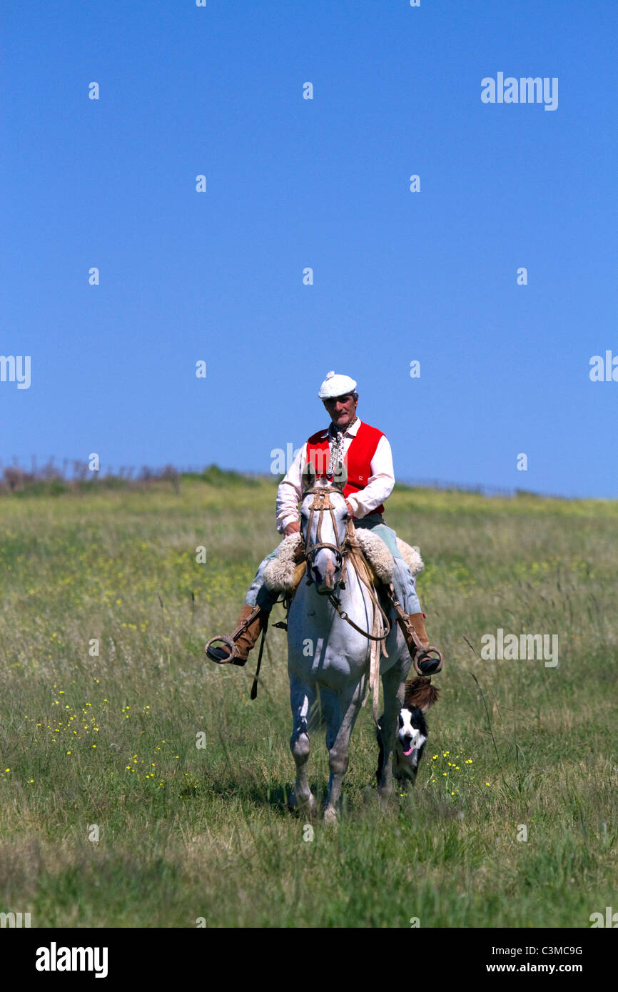Gaucho riding horseback on the Pampas of Argentina Stock Photo - Alamy