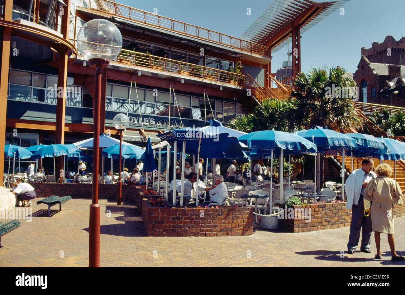 Sydney NSW Australia Waterfront People Sitting At Tables Stock Photo ...