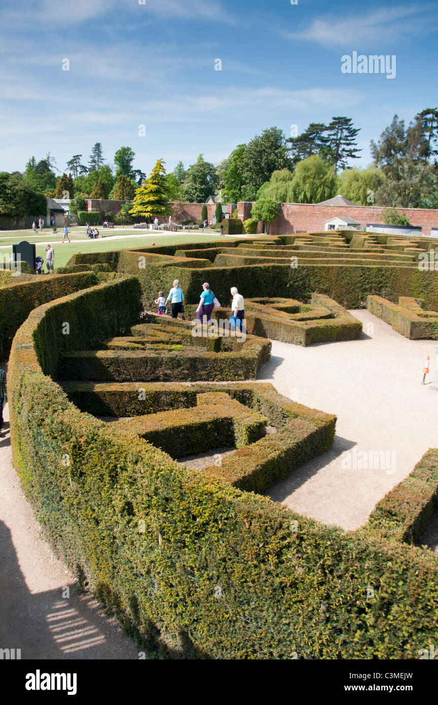 Blenheim palace maze, Oxfordshire, England Stock Photo - Alamy