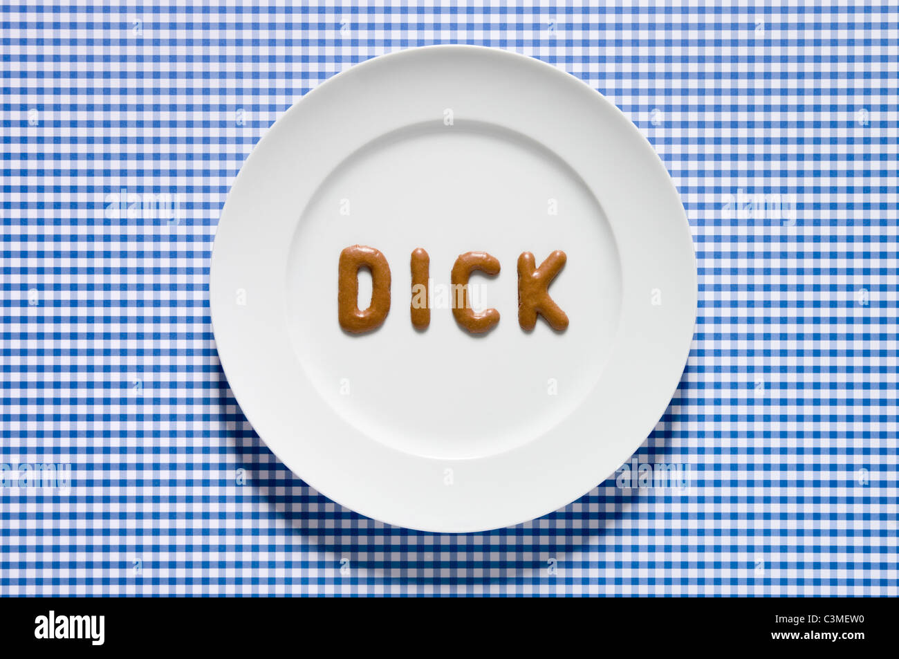 Word fat written with russian bread on dish, close up Stock Photo - Alamy