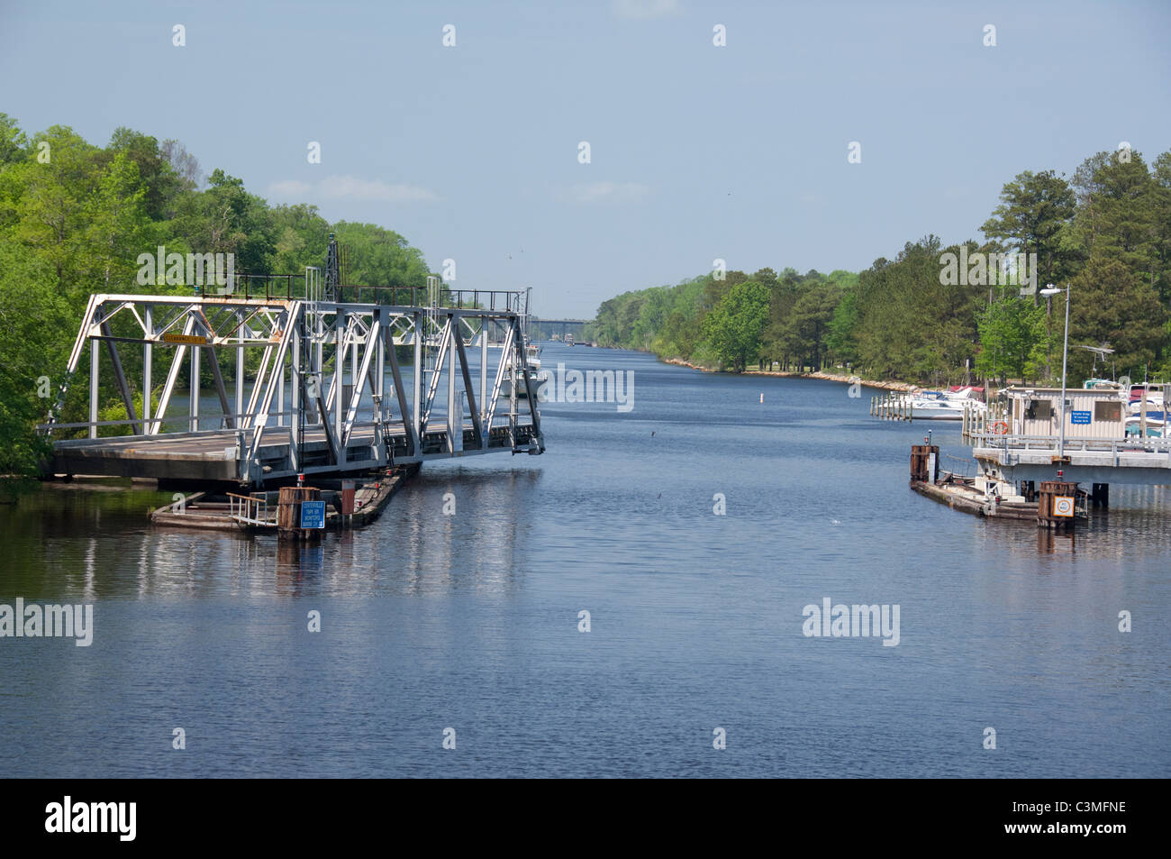 North Carolina, Centerville. Centerville Bridge along the Atlantic ...
