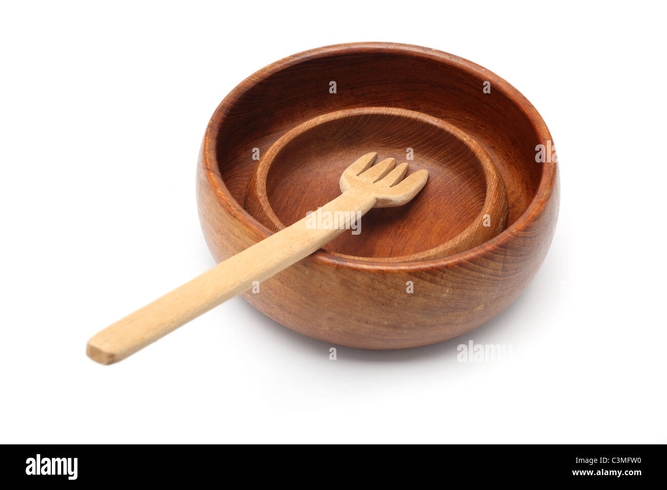 wooden empty bowl Stock Photo - Alamy