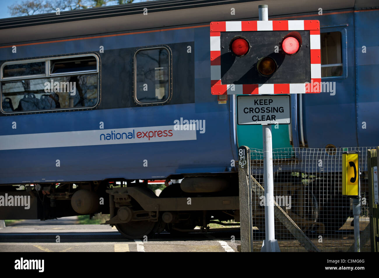 National Express passenger train Stock Photo - Alamy