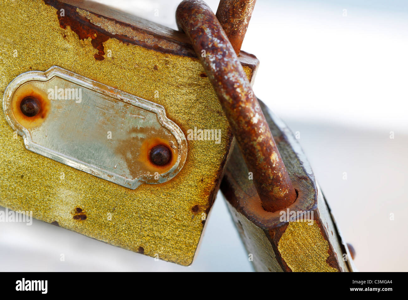 Padlock suspended hi-res stock photography and images - Alamy