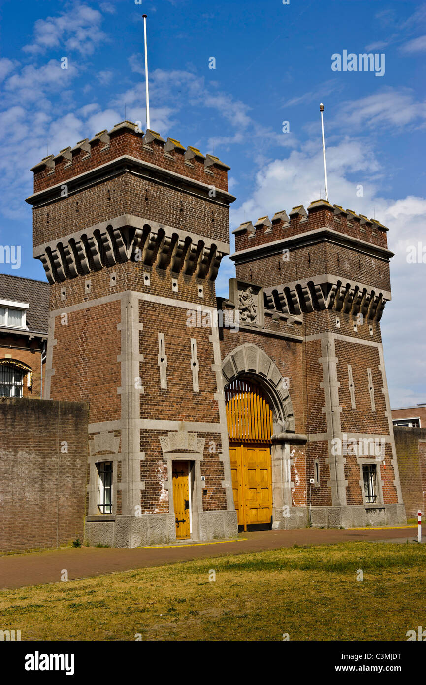 The east facing entrance to Scheveningen Prison, The Hague, Netherlands ...