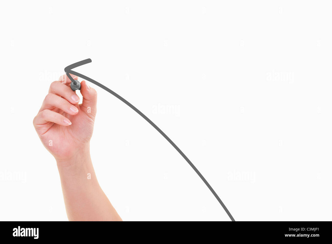 Hand with arrow hi-res stock photography and images - Alamy