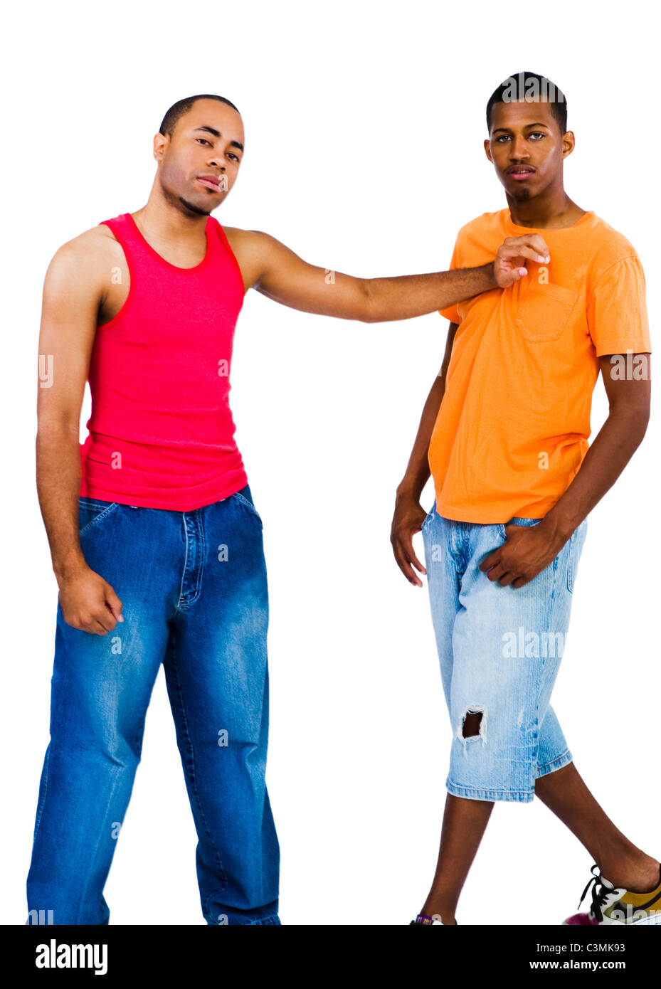 Two young men friends pose hi-res stock photography and images - Alamy