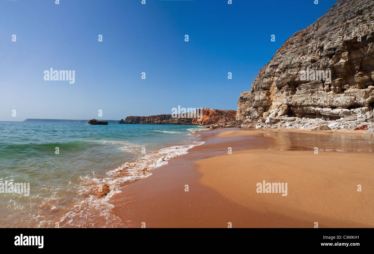 Portugal, Algarve, Sagres, View of tonel beach Stock Photo - Alamy