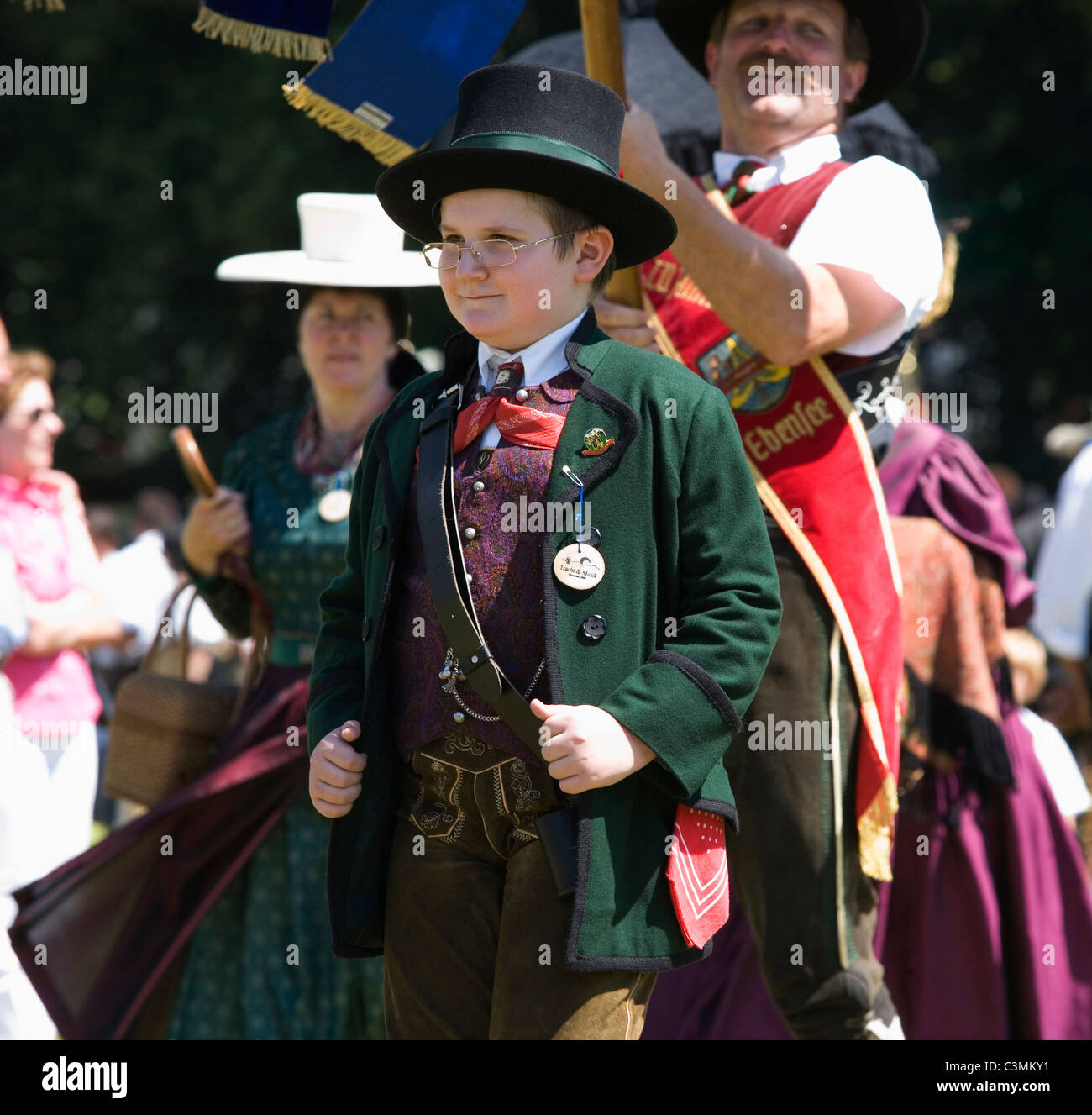 Woman in traditional austrian costume hi-res stock photography and ...