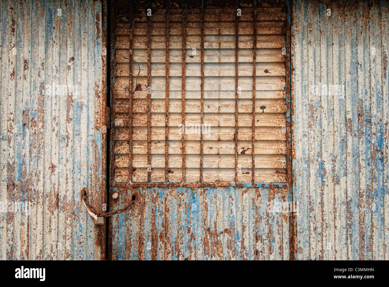 rusty aged industrial door Stock Photo - Alamy