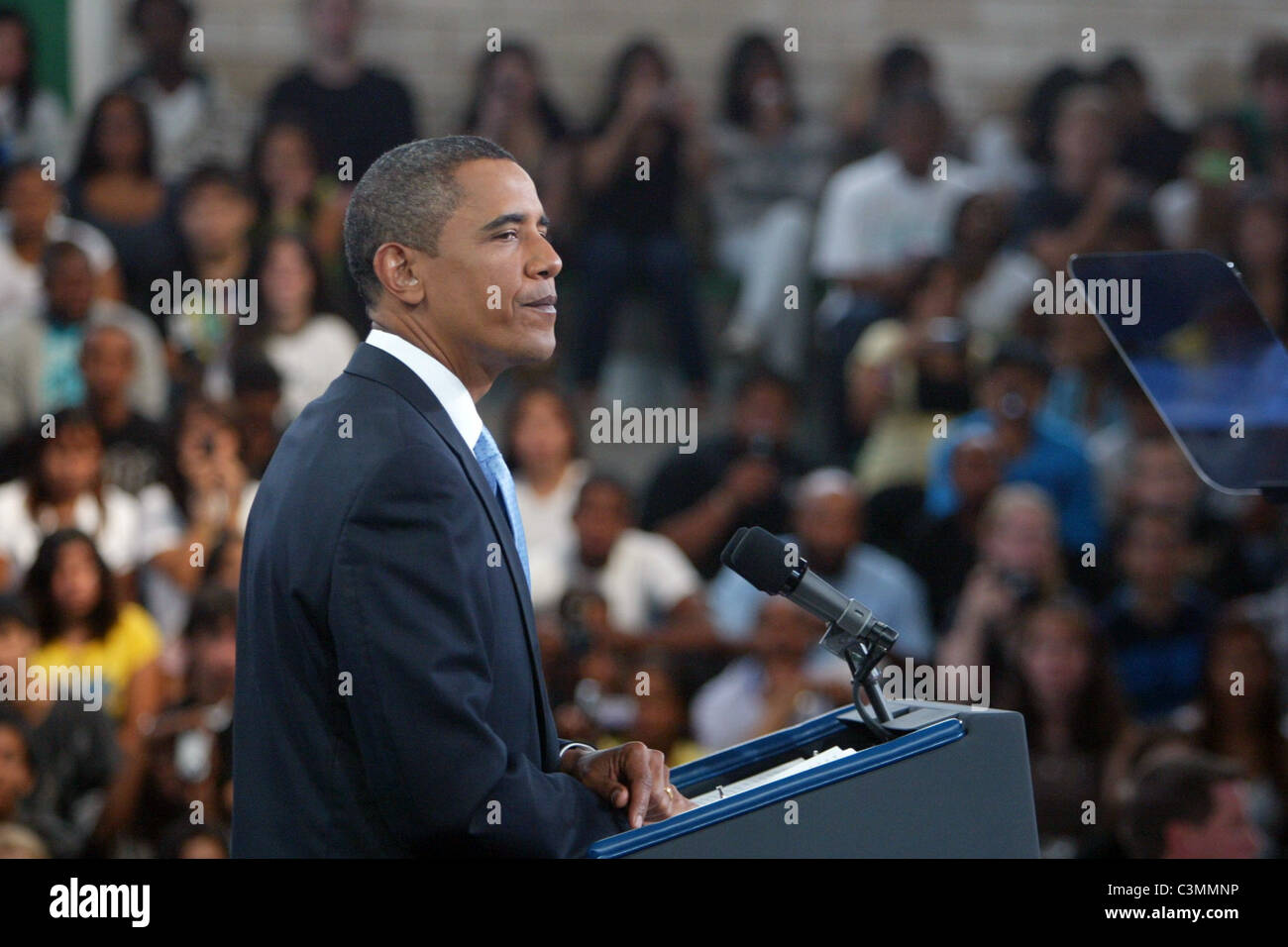 U.S. President Barack Obama speaks at Wakefield High School. Obama ...