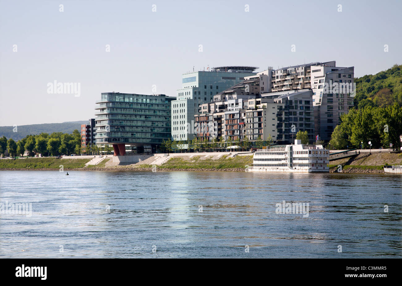 Bratislava - modern architecture from Danube waterfront Stock Photo - Alamy