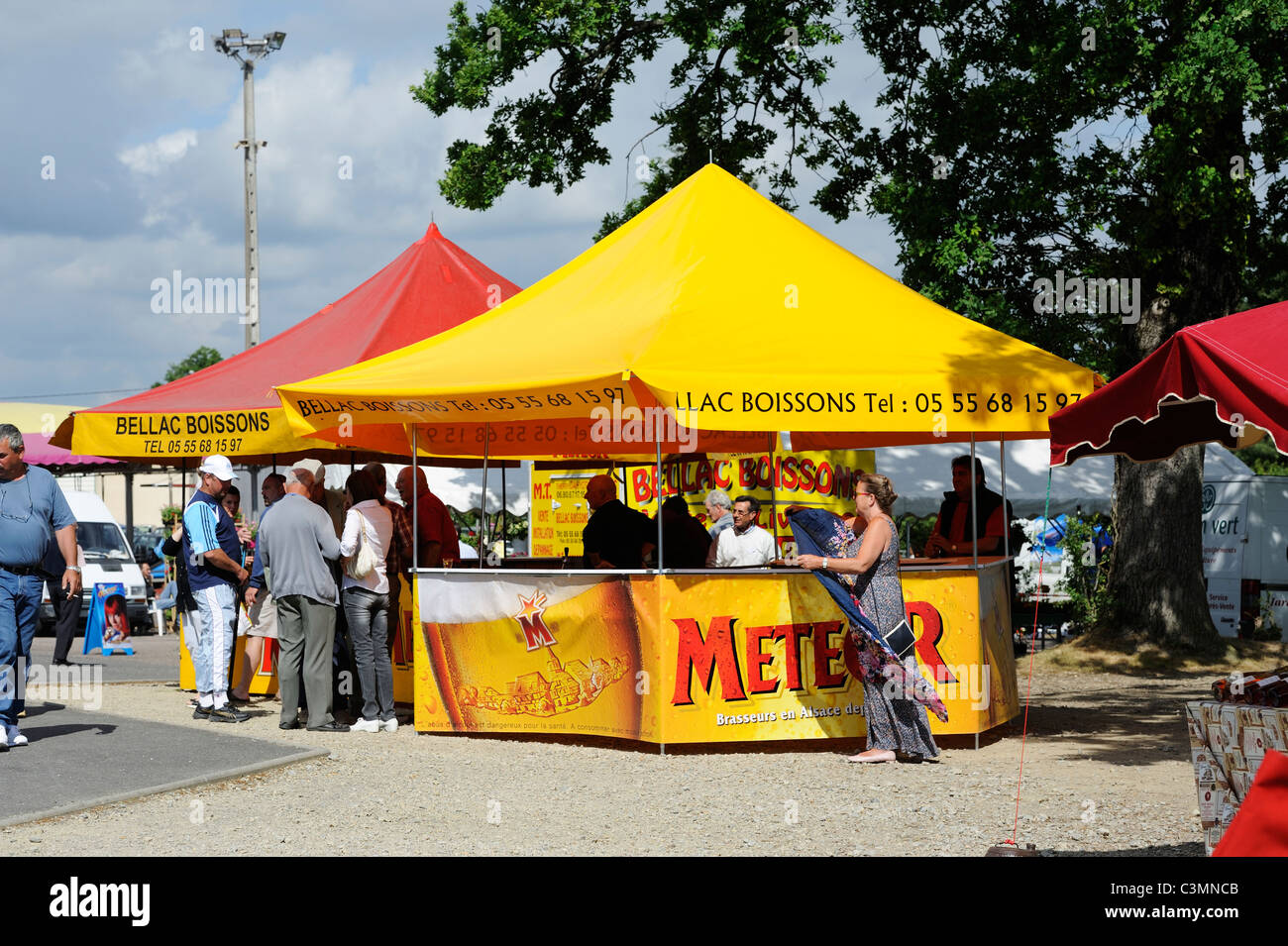 Stock photo of a French drinks stand at a local car boot sale Stock ...