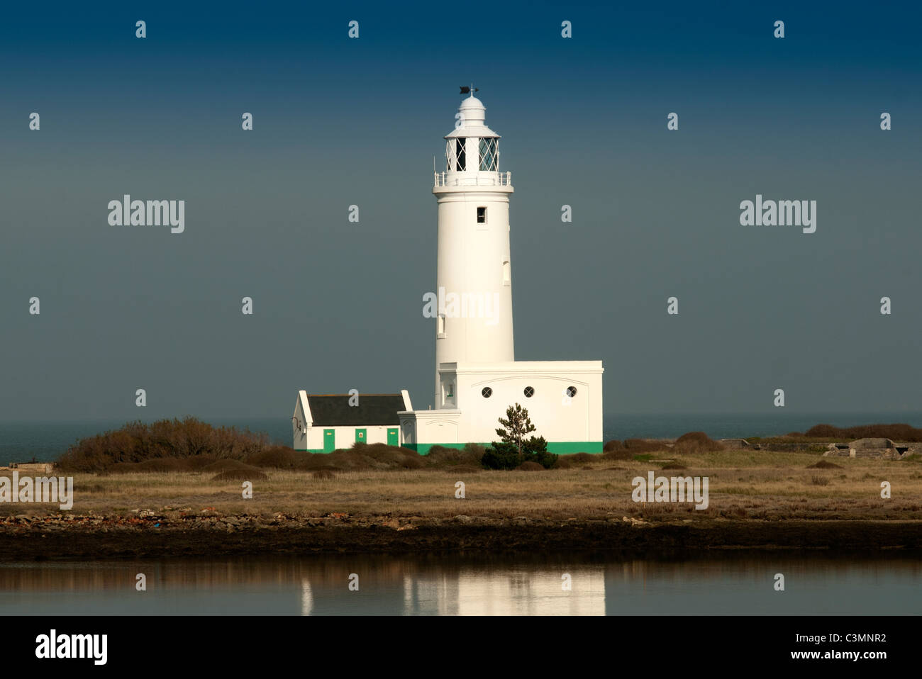 lighthouse at Hurst castle Hampshire UK Stock Photo - Alamy