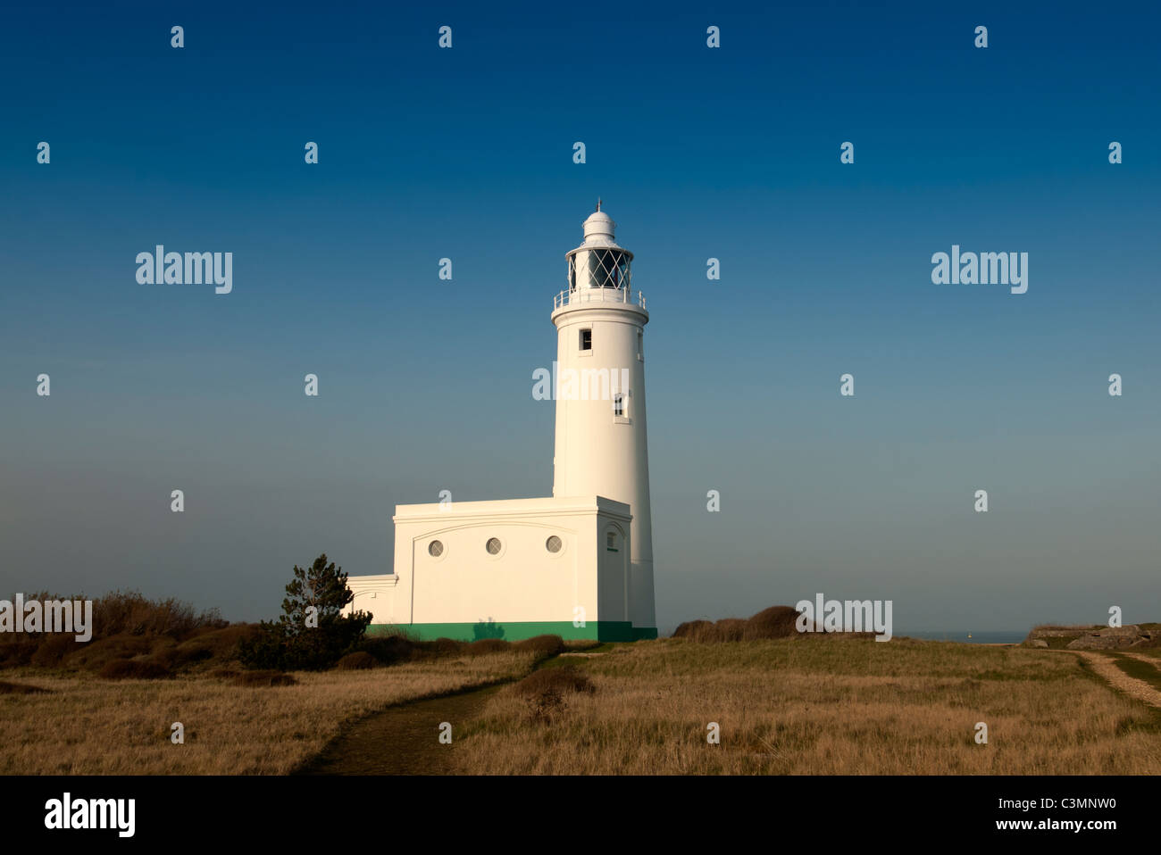 Hurst castle lighthouse Stock Photo - Alamy