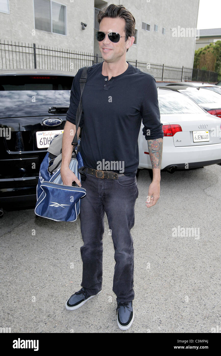 Ashley Hamilton Contestants outside a rehearsal studio preparing for ...